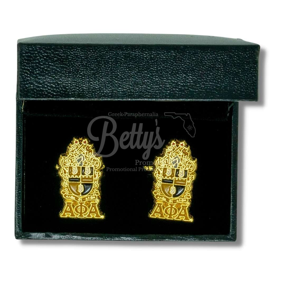 Alpha Phi Alpha ΑΦΑ Shield Cuff Links