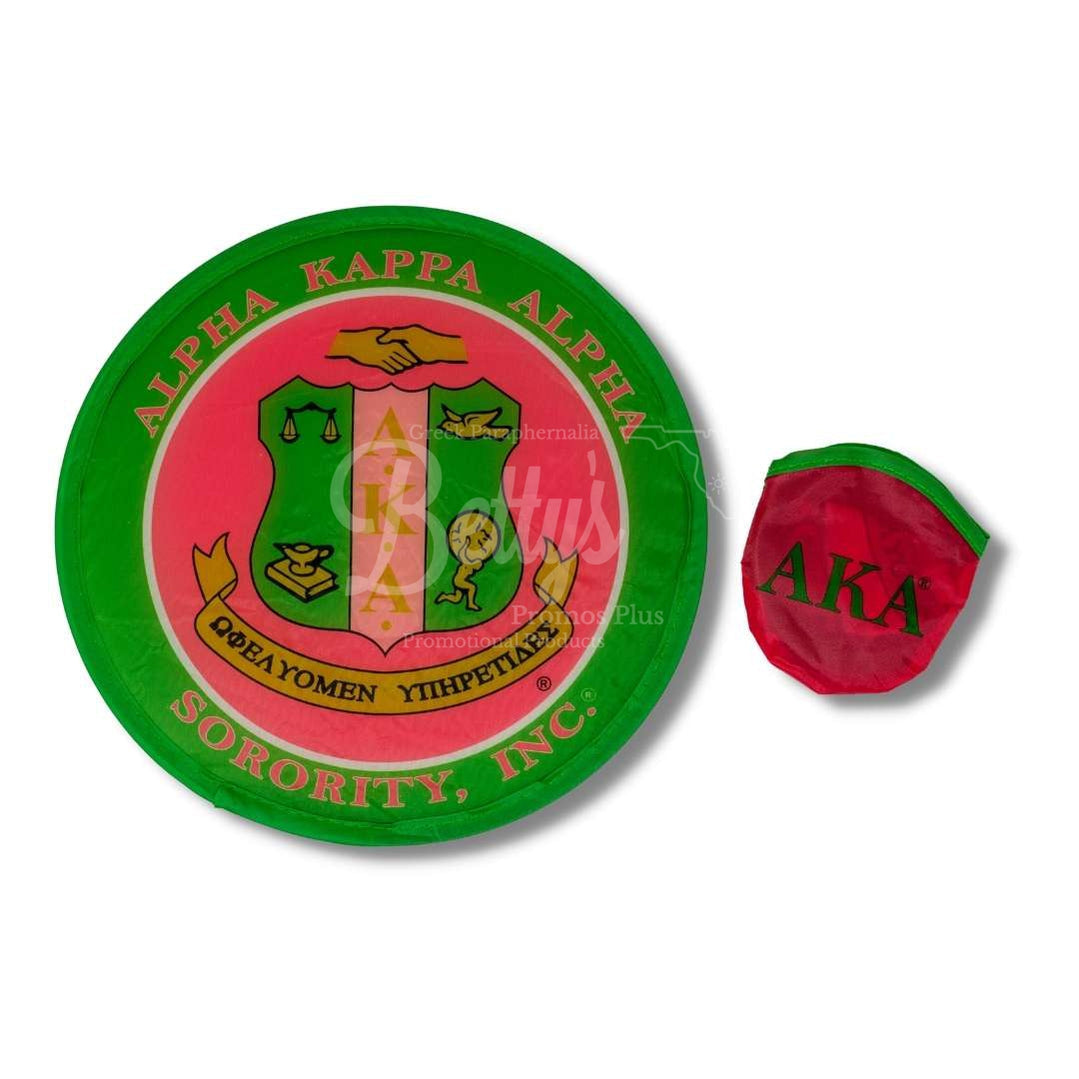 Alpha Kappa Alpha AKA Shield Collapsible Fan, Pop Up Fan, Foldable Nyl ...