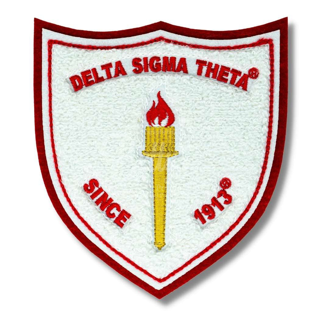 Delta Sigma Theta ΔΣΘ Torch Embroidered Iron-On Chenille Patch – Betty ...