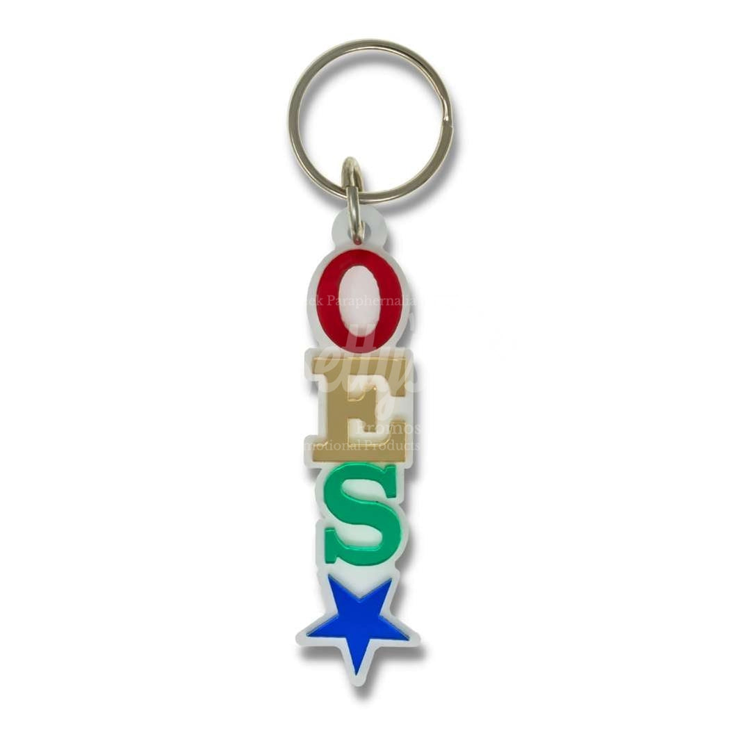 Order of Eastern Star OES Vertical Acrylic Keychain – Betty's Promos ...