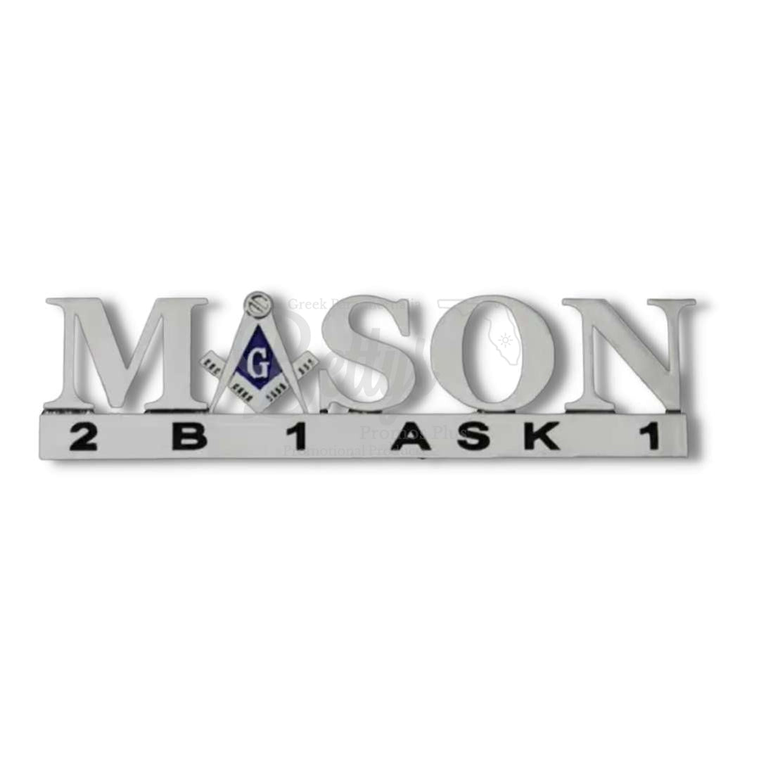 Mason 2B1ASK1 Chrome Car Badge Auto Emblem Sticker Decal